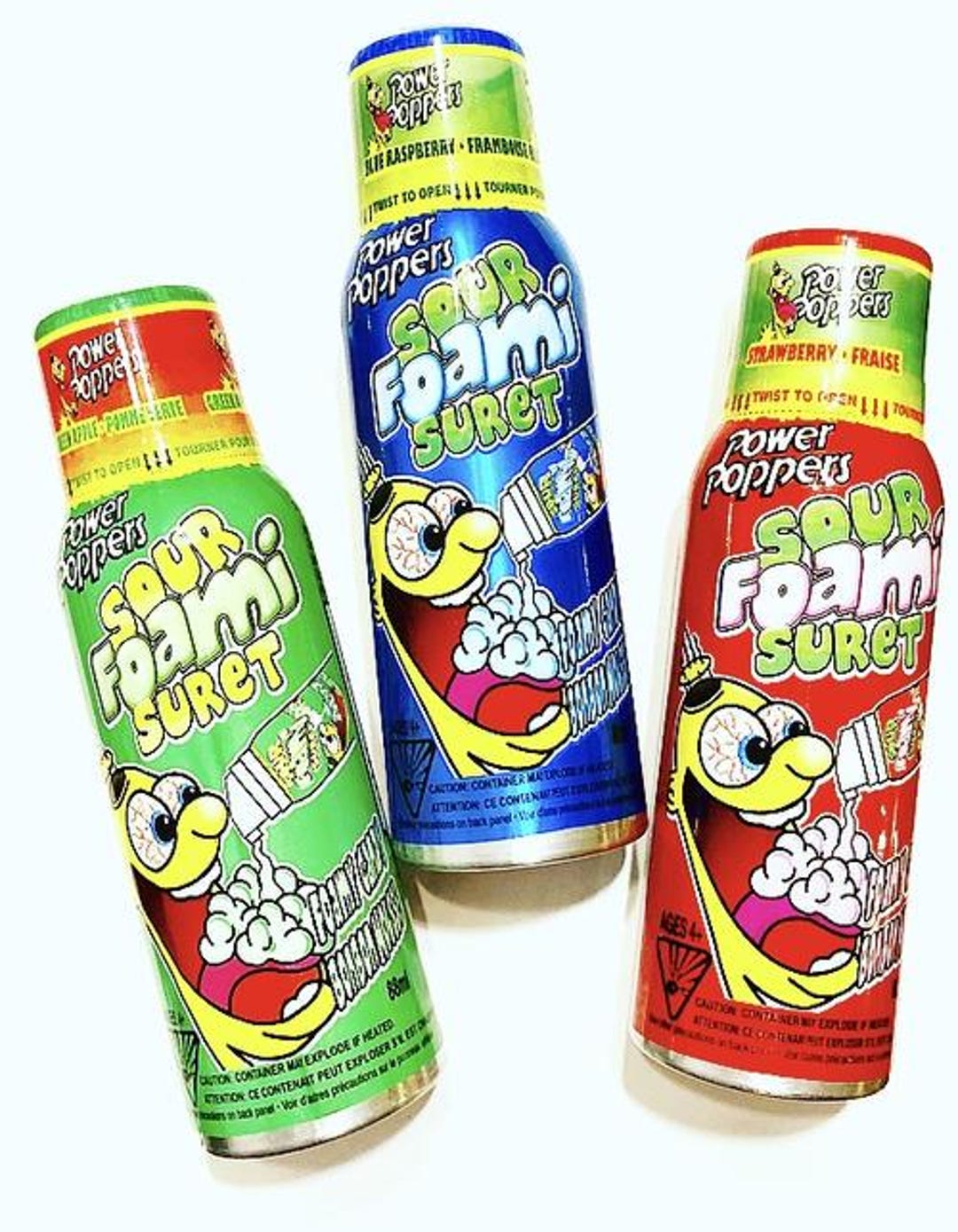 Power Poppers Sour Foam, Spray Candy, Custom Candy, Candy Box ...