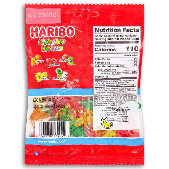 Haribo Alphabet Letters Gummi Candy, Haribo, German Candy, Custom Candy ...