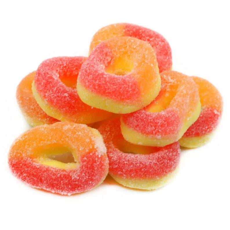 Peach Ring Gummies, Peach Rings, Custom Candy, Candy Box, Specialty ...