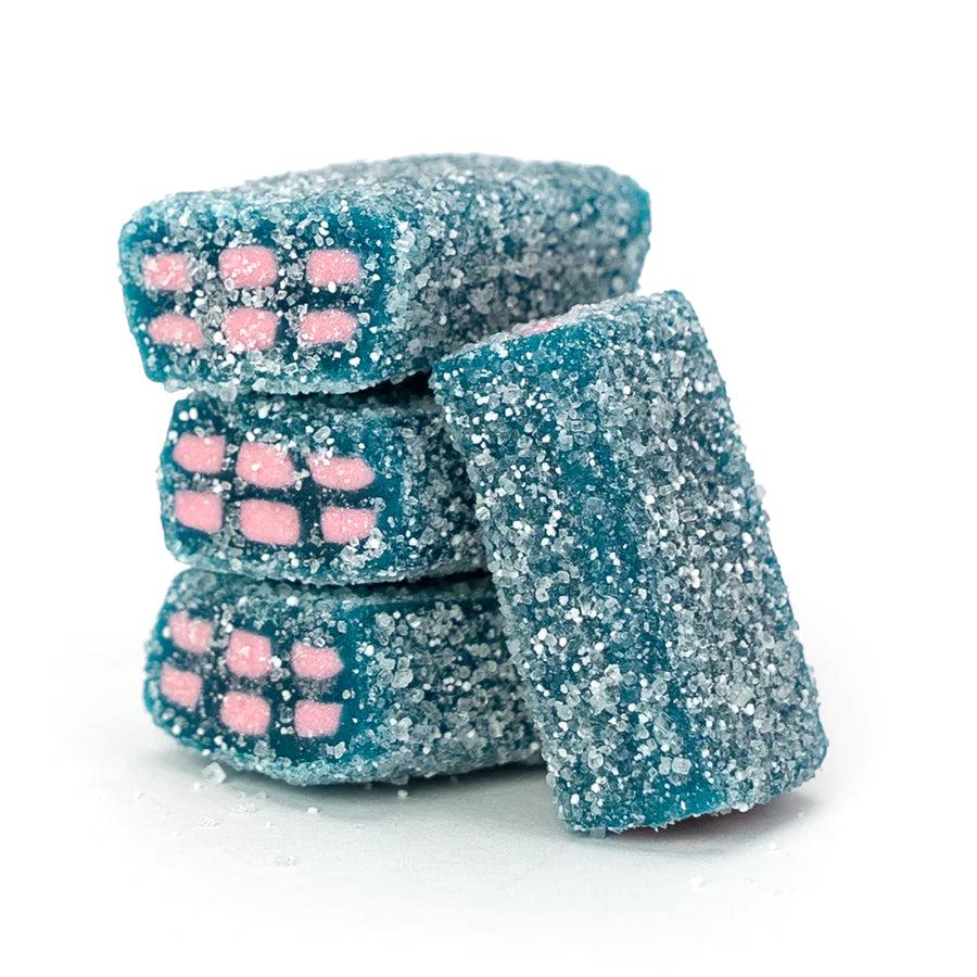 Sour Blue Raspberry Bubble Gum Bricks, Custom Candy, Candy Box ...