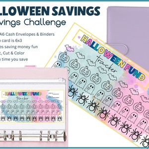 Halloween Mini Savings Challenge, Printable, Halloween Savings Tracker ...