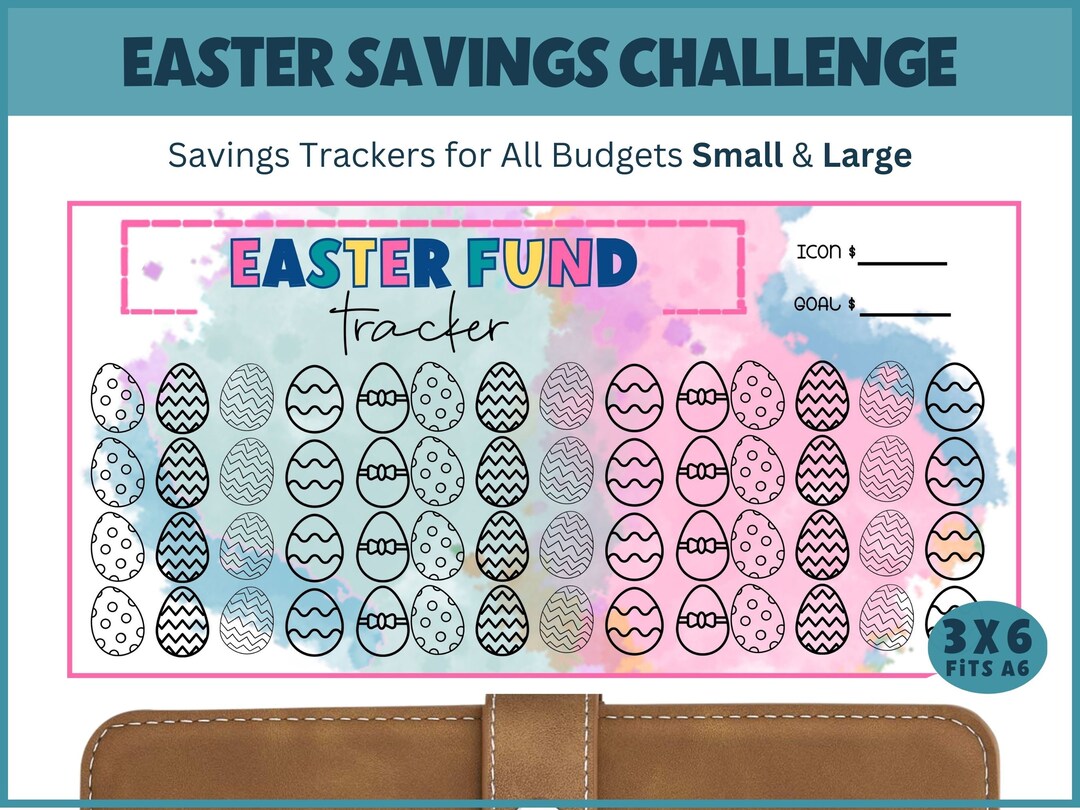 Easter Mini Savings Challenge, Printable Easter Savings, A6 Budget ...