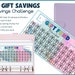 Gift Mini Savings Challenge, Gift Tracker, Gift Savings, A6 Budget ...