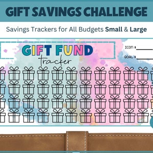 Gift Mini Savings Challenge, Gift Tracker, Gift Savings, A6 Budget ...