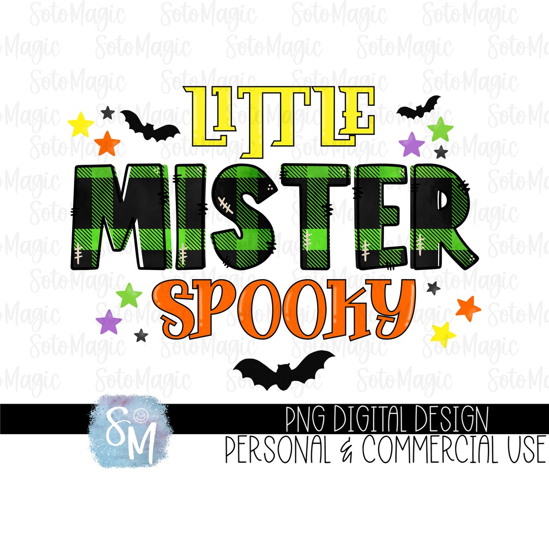 Little Mister Spooky PNG Halloween PNG Sublimation/waterslide/print&cut ...