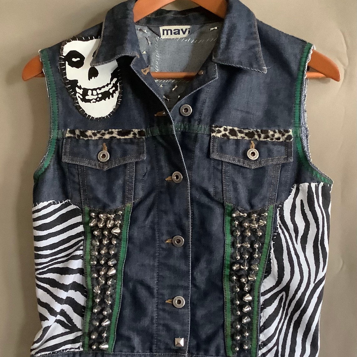 Punk Misfits Jacket Size S - Etsy