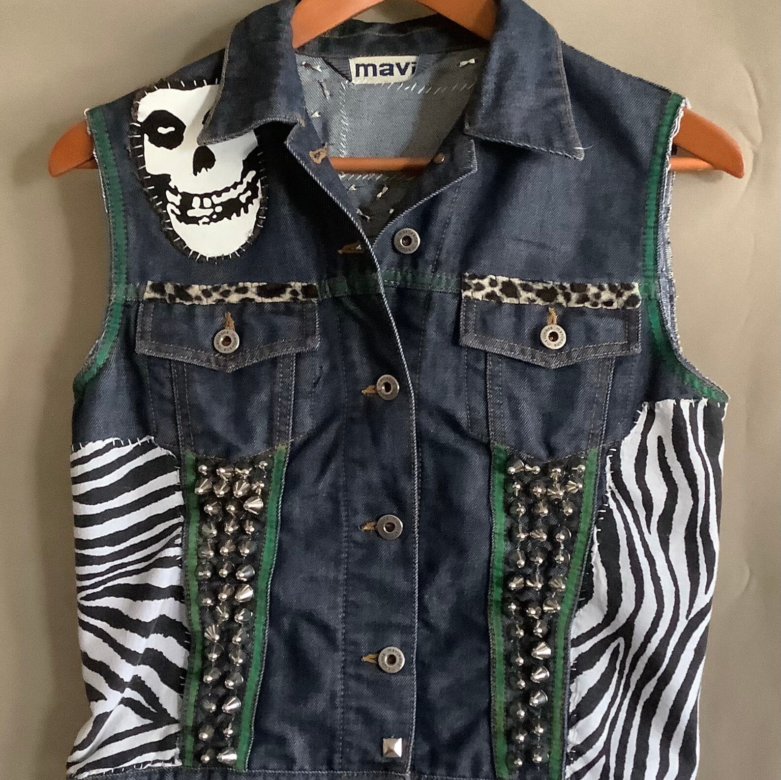 Punk Misfits Jacket Size S - Etsy