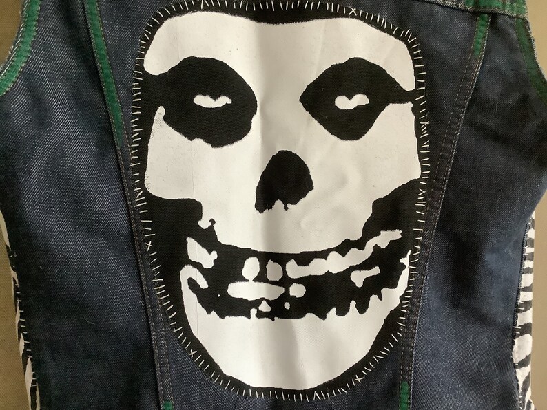 Punk Misfits Jacket Size S - Etsy