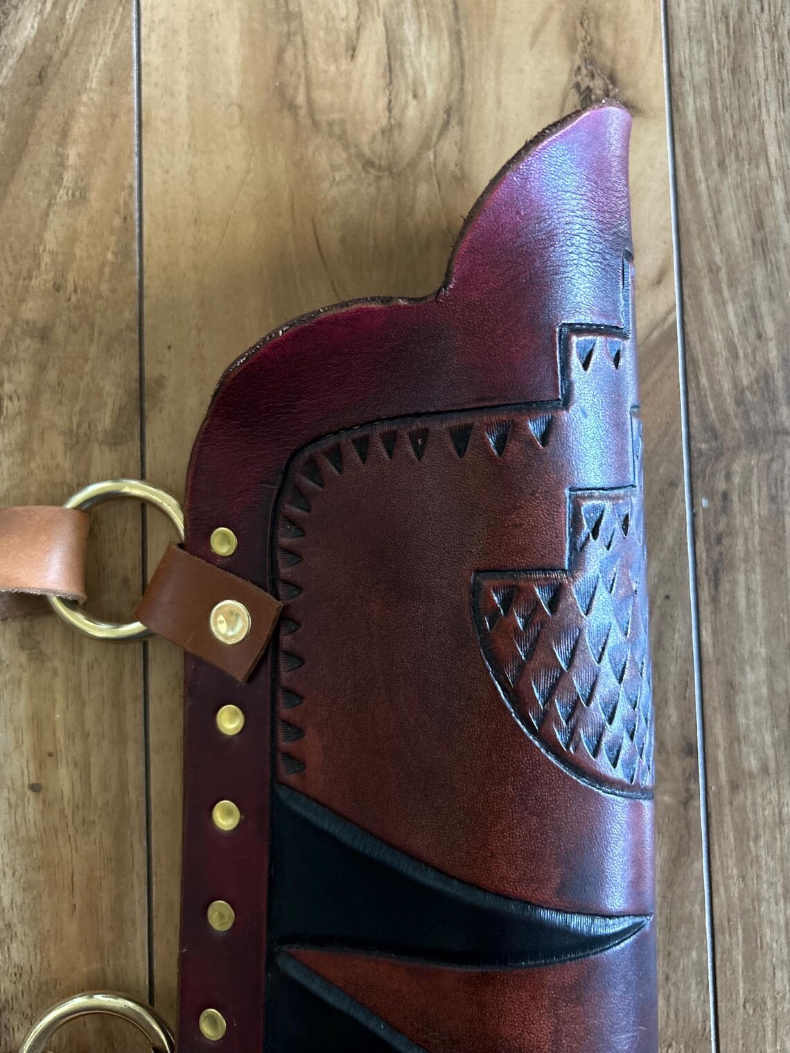 Archery Native American Handmade Leather Side Hip Arrow Quiver Mughal ...