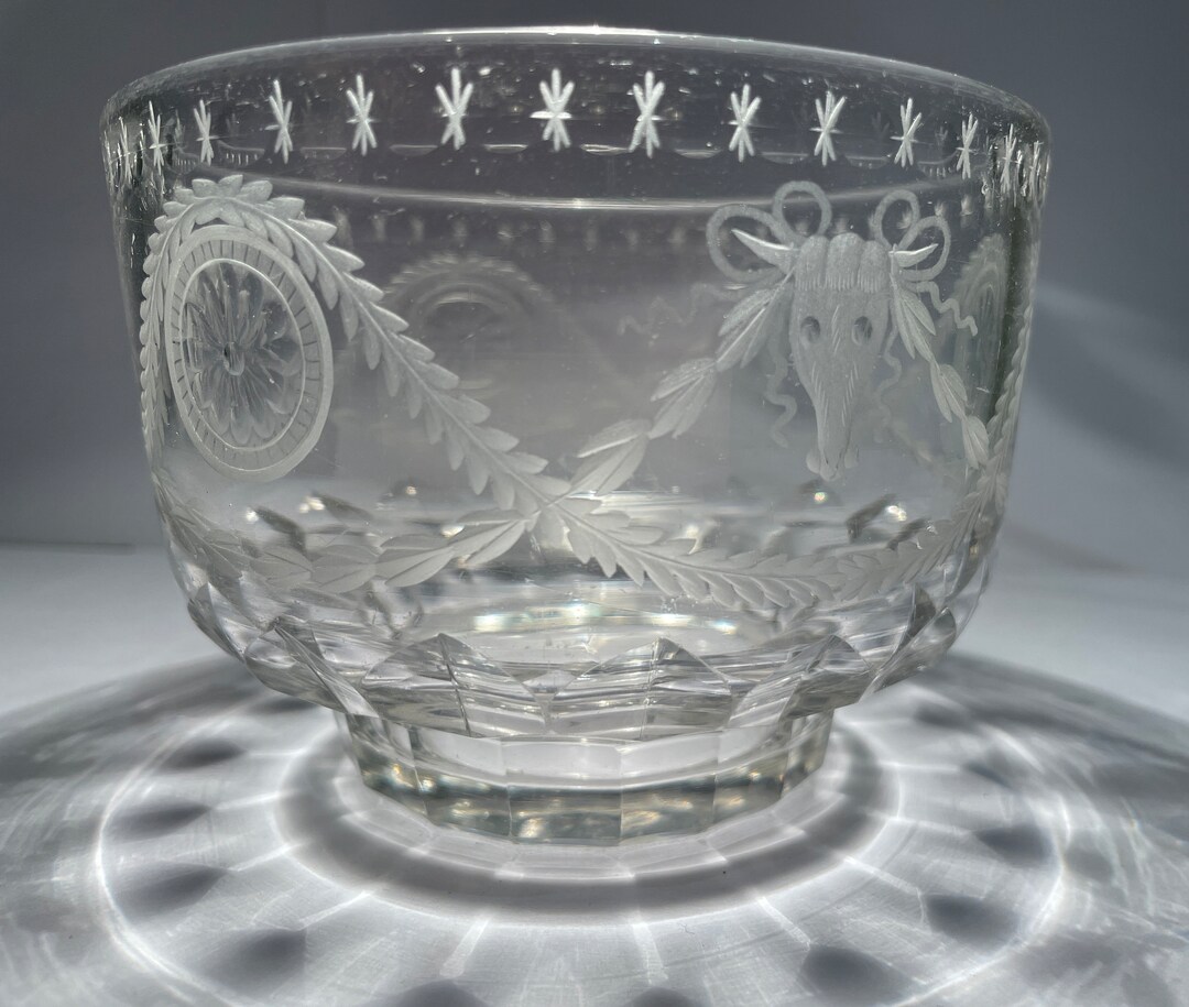 KA377 James Giles Bucrania Atelier 18th Century Cut Engraved - Etsy