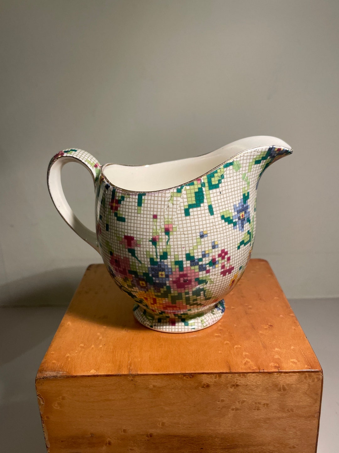 KA274 Royal Winton Queen Anne Cream Jug in Berlin Transfer by Grimwades ...