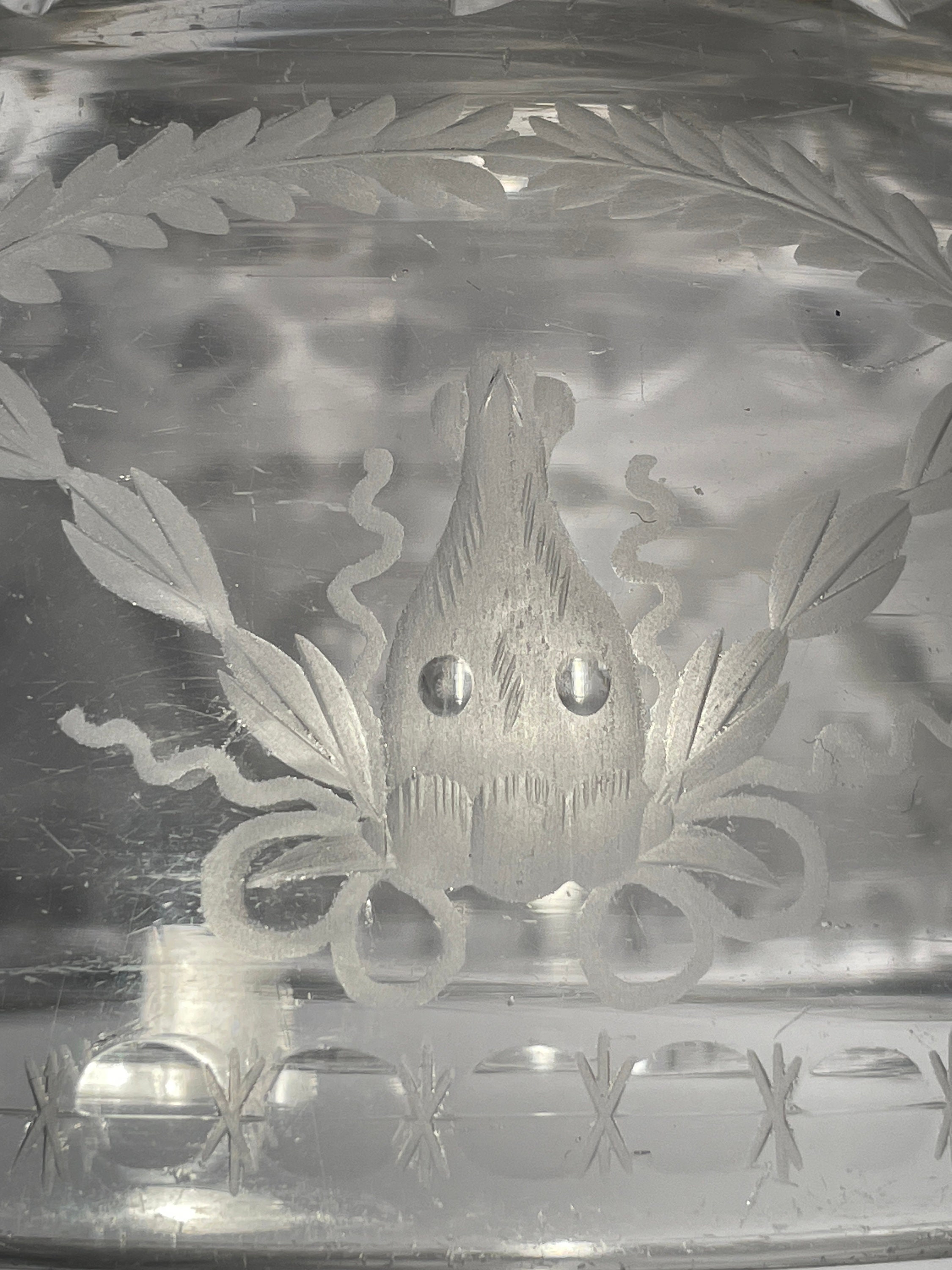 KA377 James Giles Bucrania Atelier 18th Century Cut Engraved - Etsy