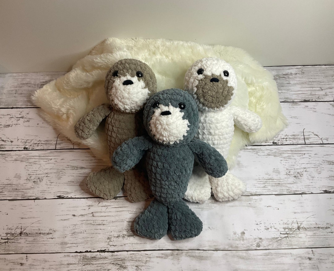 Seal to Cuddle, Crocheted Cuddly Toy - Etsy