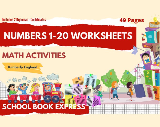 Printable PDF Ordinal Numbers, Mathematics, for Kids, Children ...
