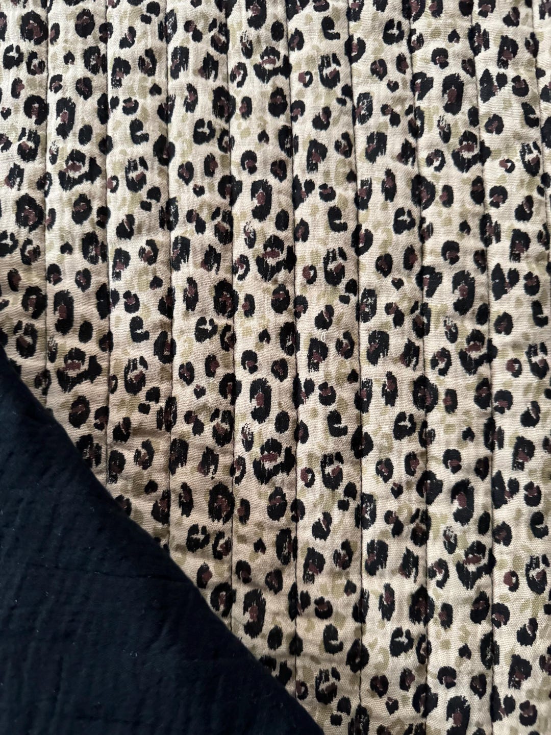 Quilted Muslin Leopard Print - Etsy