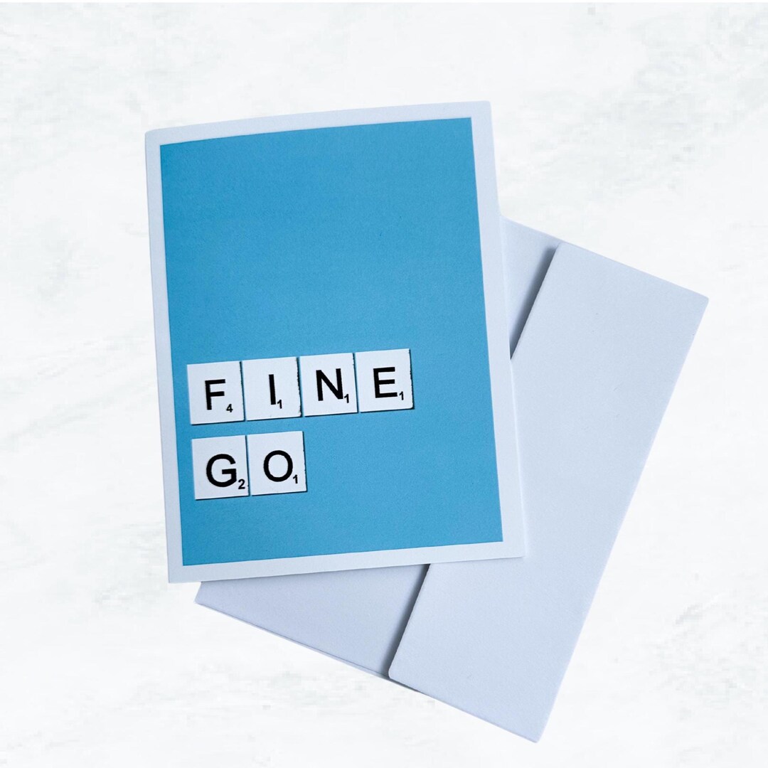 Funny Going Away Card | Farewell Card | Goodbye Card | Fine. Go. | Rude ...