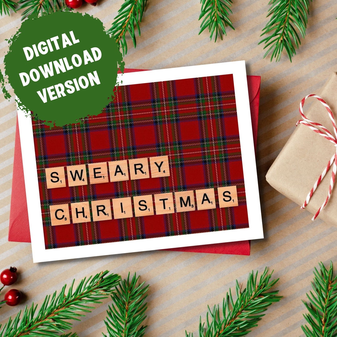 Printable Christmas Card Sweary Christmas Funny Card - Etsy