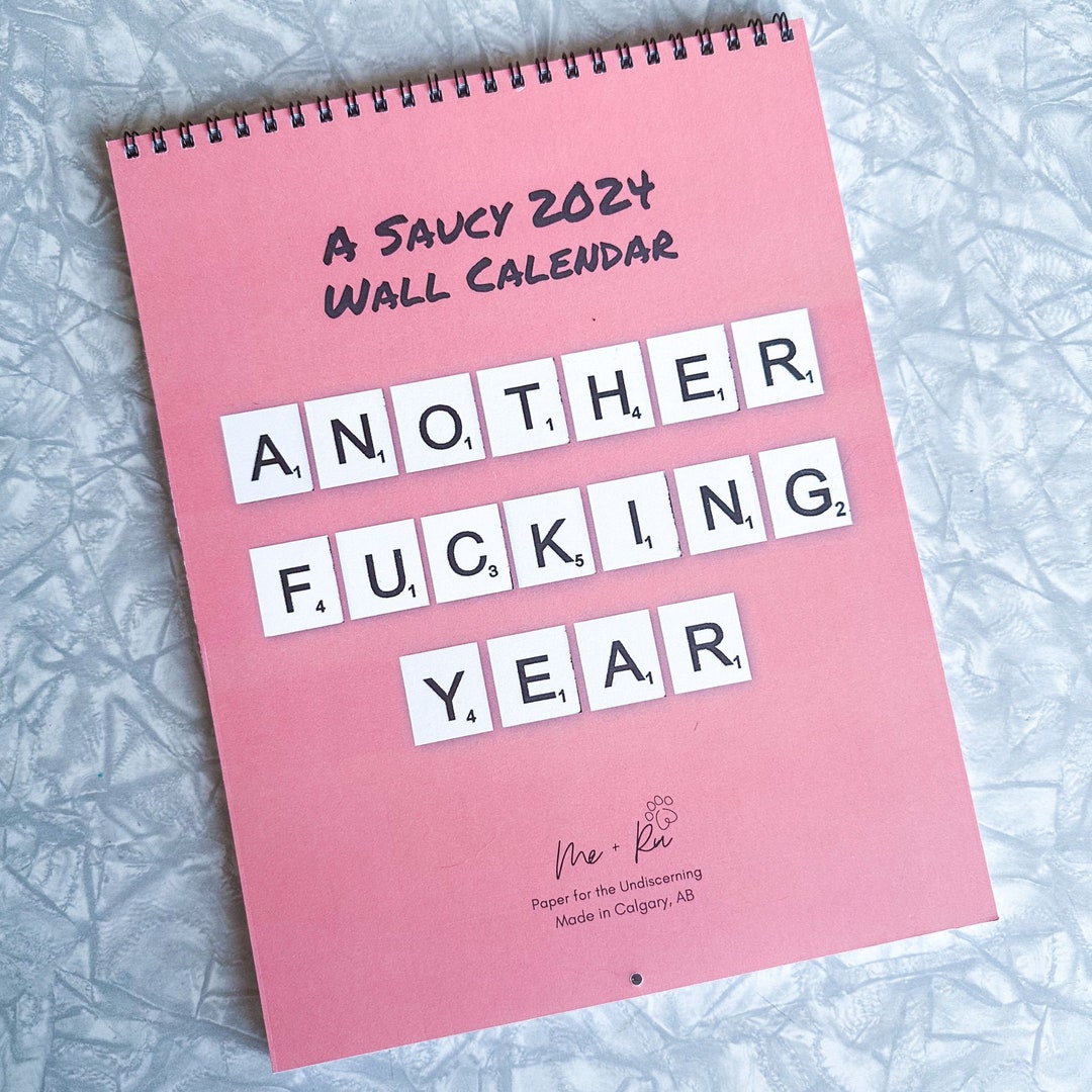 2024 Funny Wall Calendar / Saucy Calendar / Scrabble / Another - Etsy ...