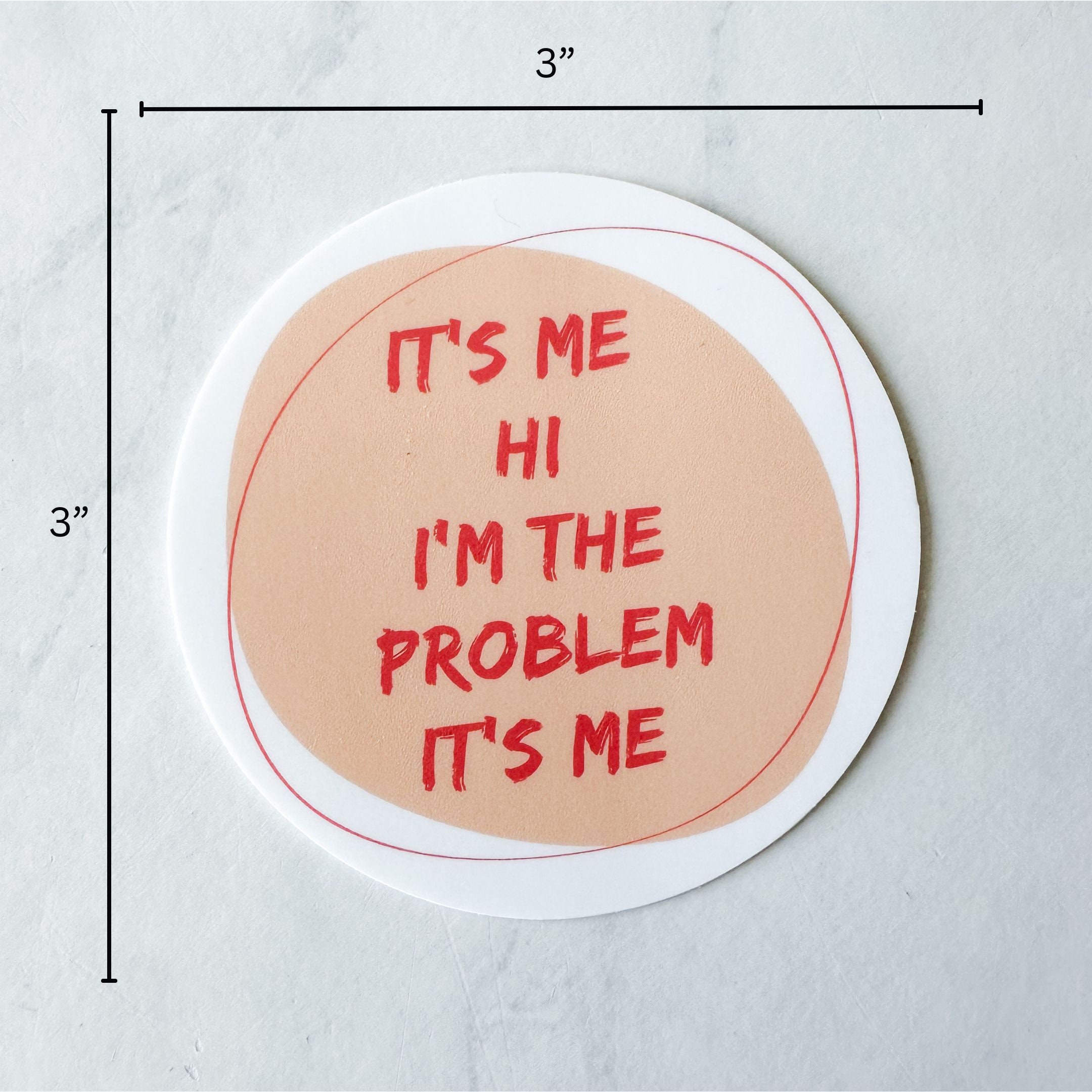 Vinyl Sticker Its Me Hi Im the Problem Its Me, Tswift, Swifties, Lyrics ...