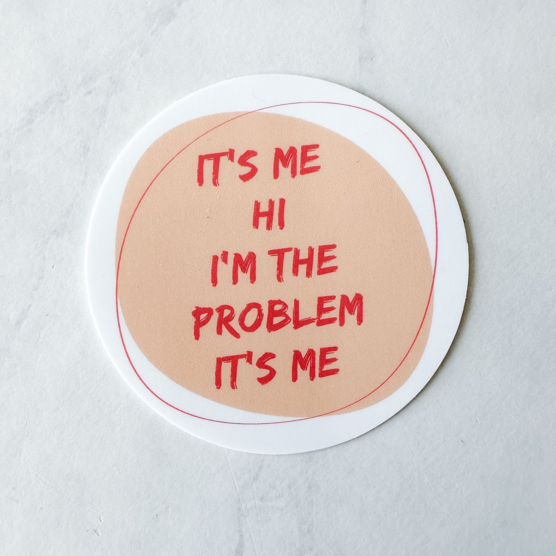 Vinyl Sticker Its Me Hi Im the Problem Its Me, Tswift, Swifties, Lyrics ...