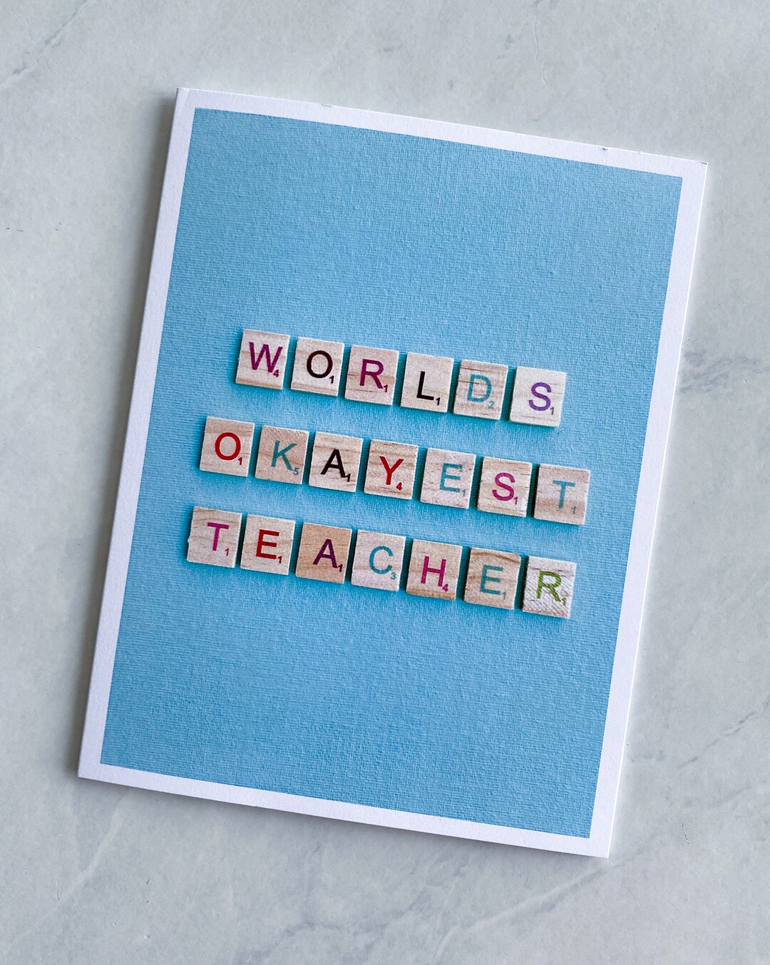 Funny Teacher Greeting Card - Etsy