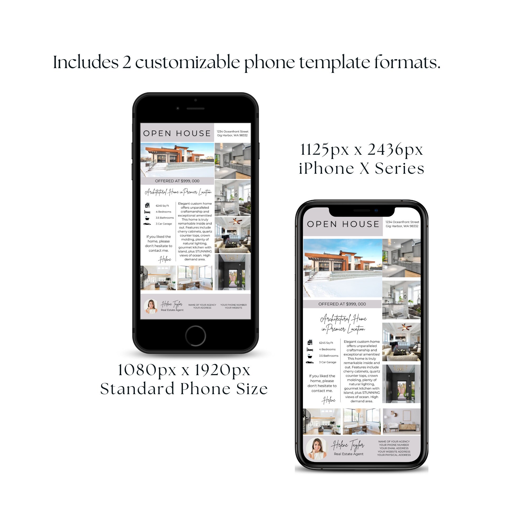 Mobile Open House Flyer Template Real Estate Open House - Etsy