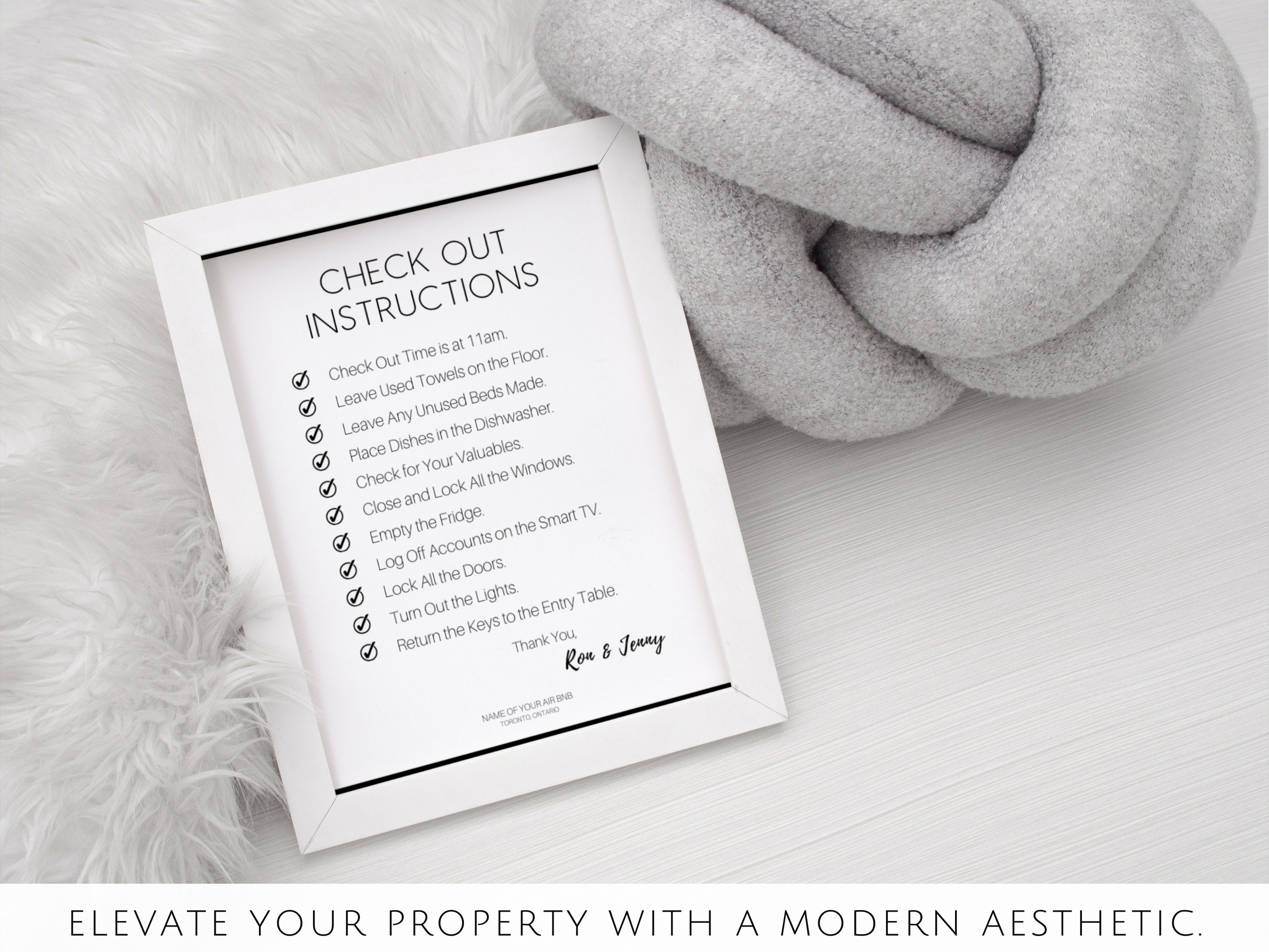 Airbnb Check Out Sign Template Editable Airbnb Sign Airbnb - Etsy