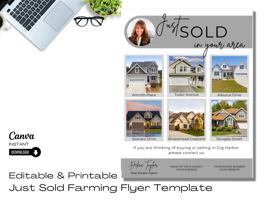 Real Estate Just Sold Letter Real Estate Farming Letter Real - Etsy