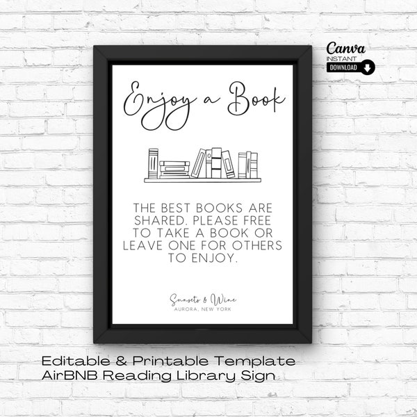 Library Sign - Etsy