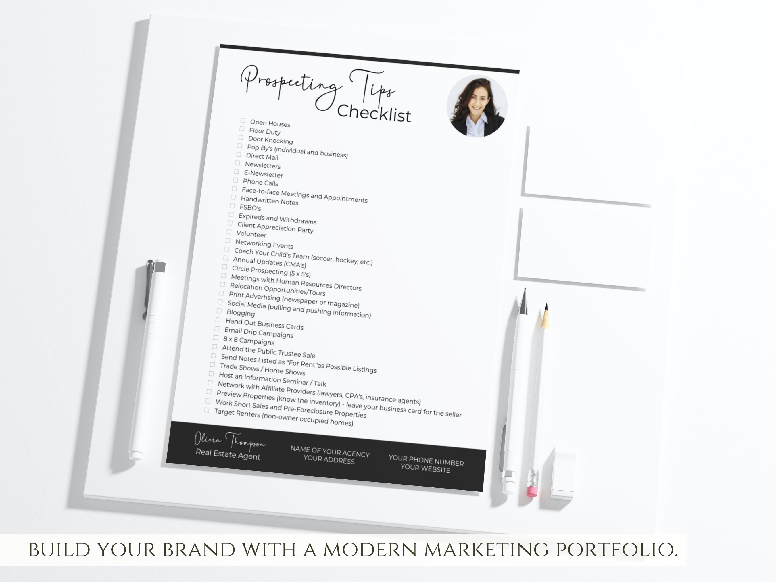 Real Estate Agent Prospecting Checklist Realtor Prospecting - Etsy
