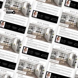 Editable Just Sold Letter Template: Real Estate Marketing (canva) - Etsy