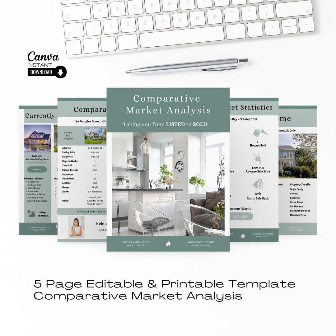 Editable Comparative Market Analysis, Real Estate CMA, CMA Packet ...