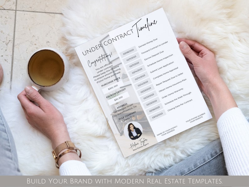 Real Estate Closing Timeline Real Estate Closing Checklist - Etsy