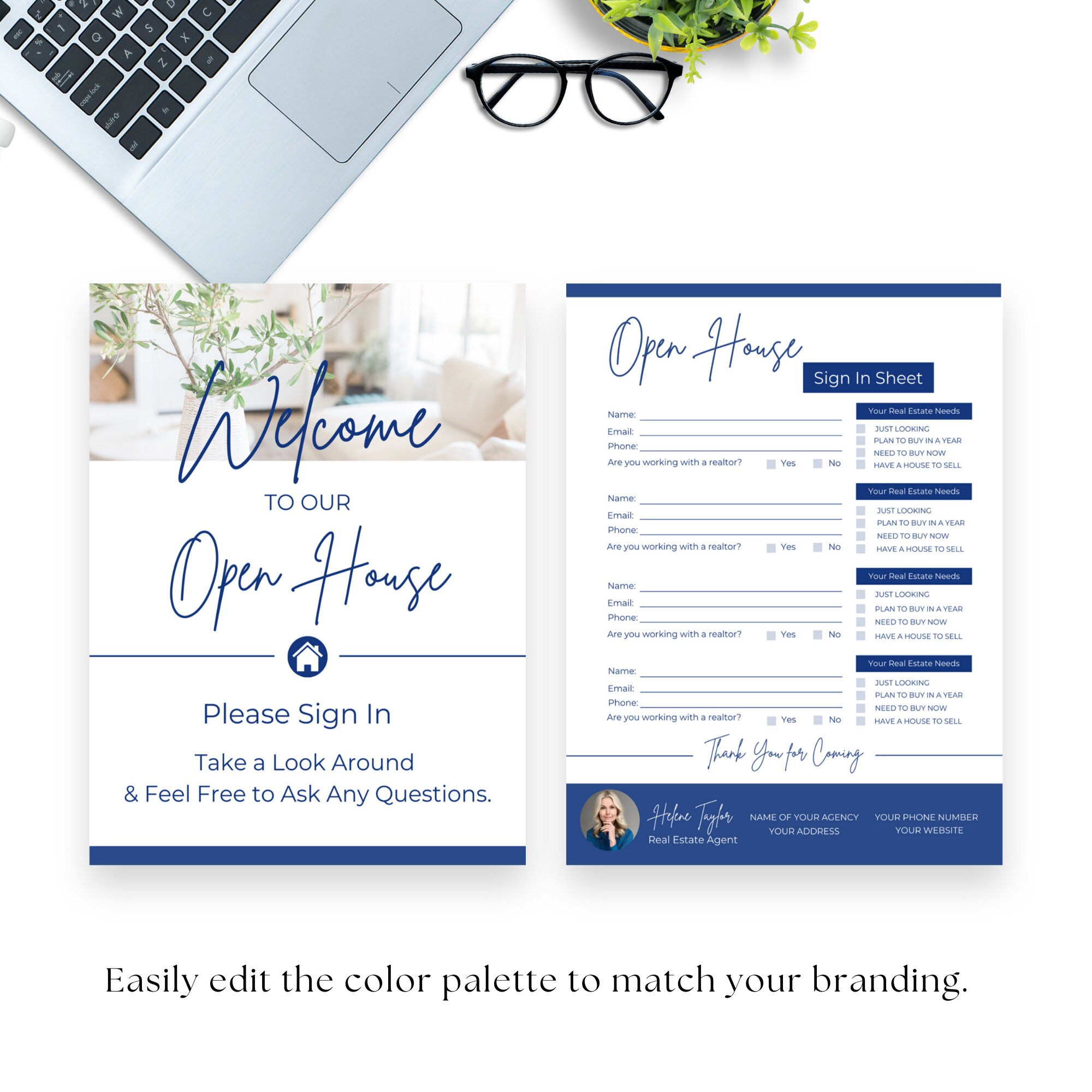 Editable Open House Sign in Sheet, Realtor Open House Form, Real Estate ...