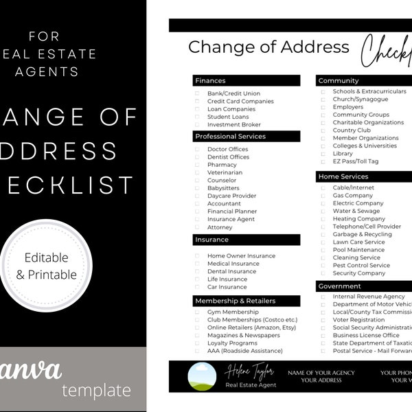 Change of Address - Etsy