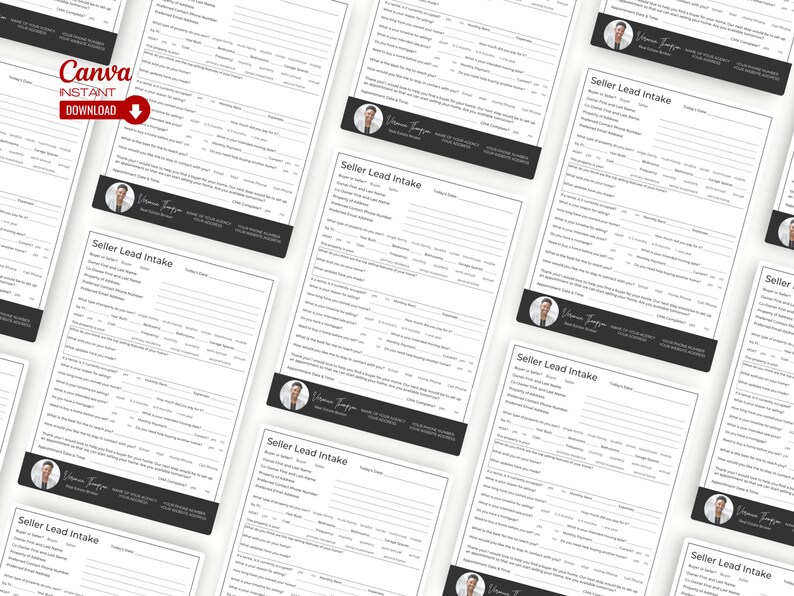 Editable Real Estate Lead Intake Sheet Printable Seller - Etsy