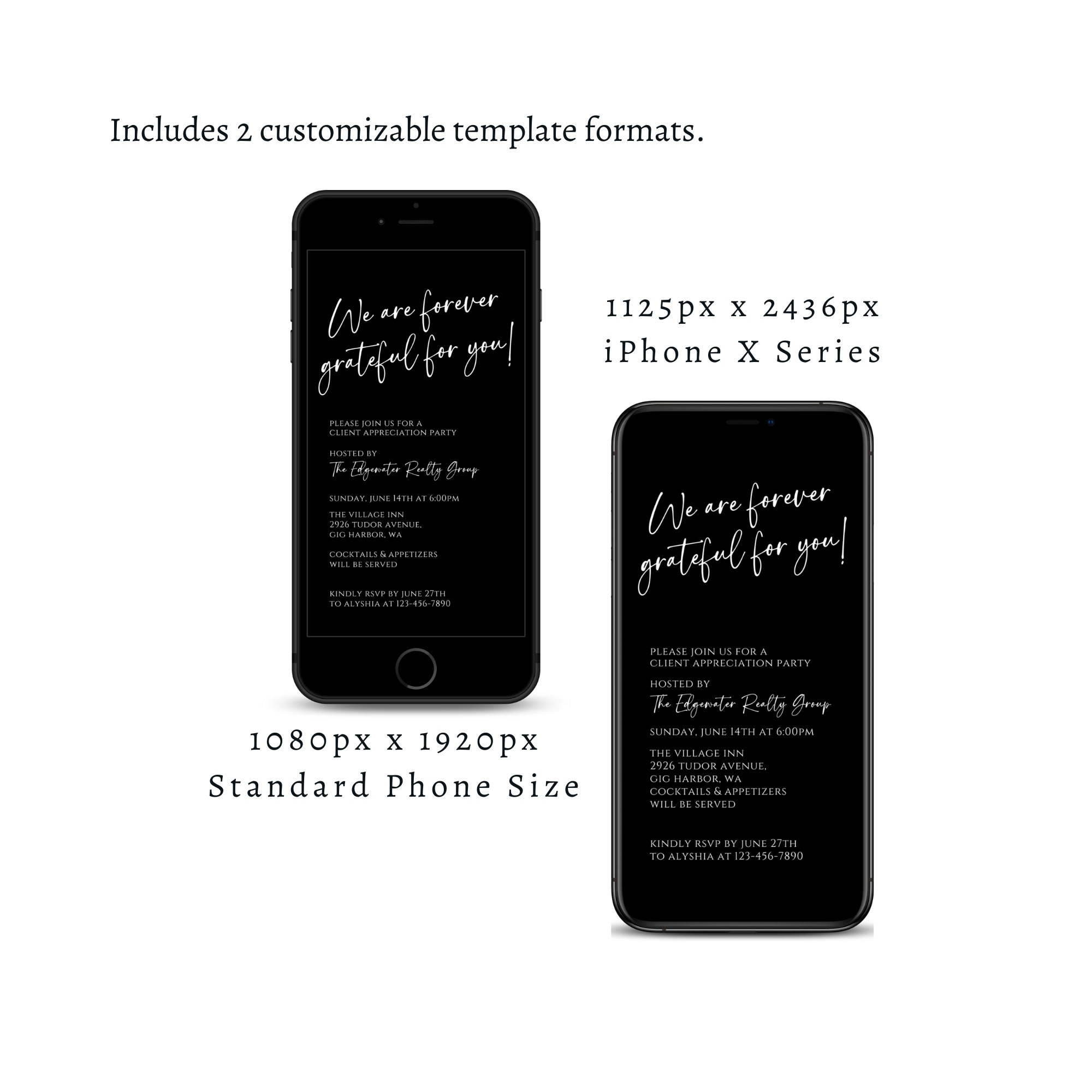 Editable Modern Business Invitation Template, Client Appreciation Party ...