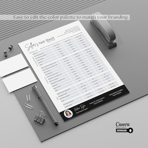 Editable Real Estate Seller's Net Sheet Template (canva) - Etsy
