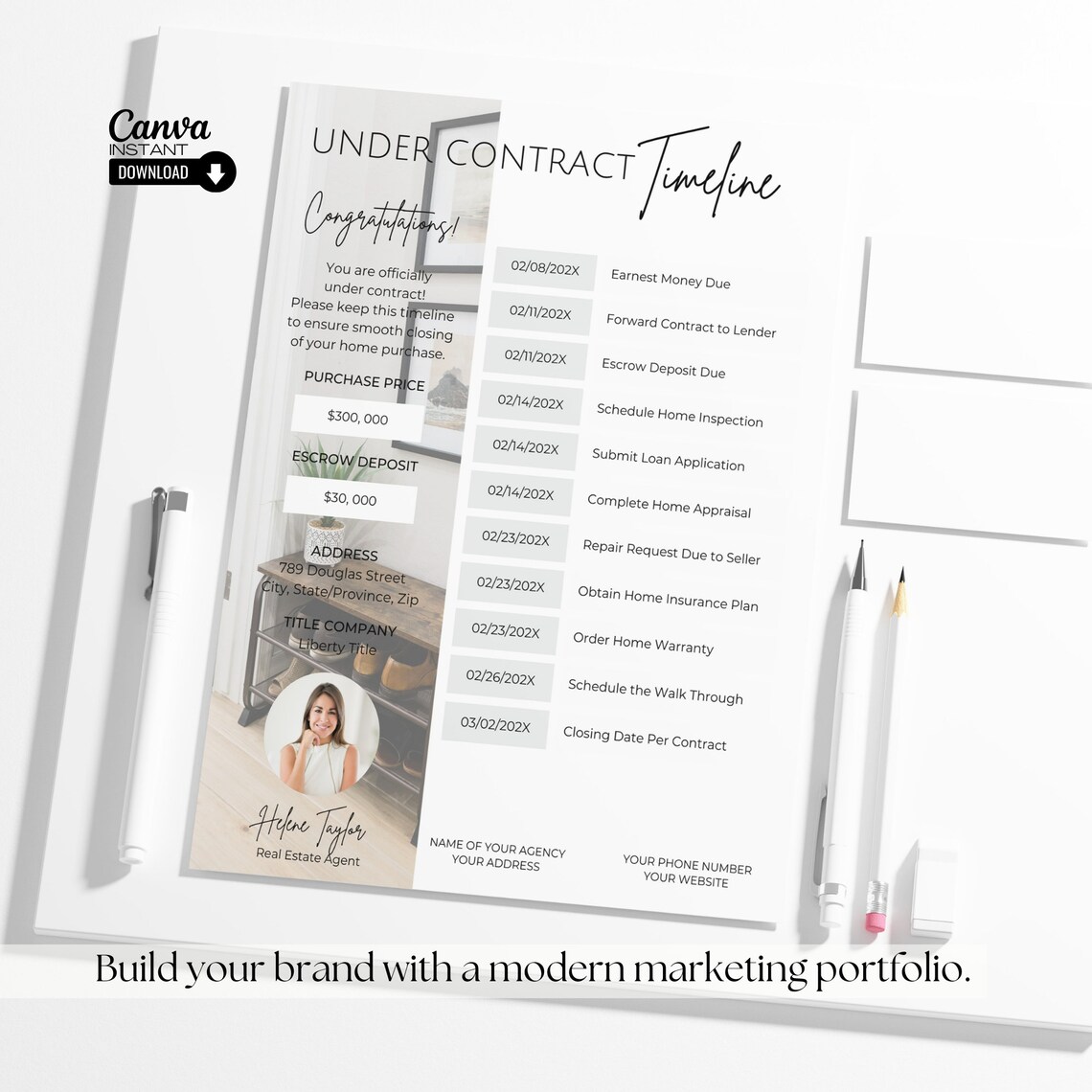 Real Estate Closing Timeline Real Estate Closing Checklist - Etsy