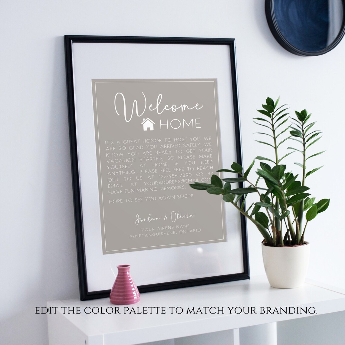 Airbnb Sign Bundle, Editable Airbnb Signage, Welcome Sign, Printable ...