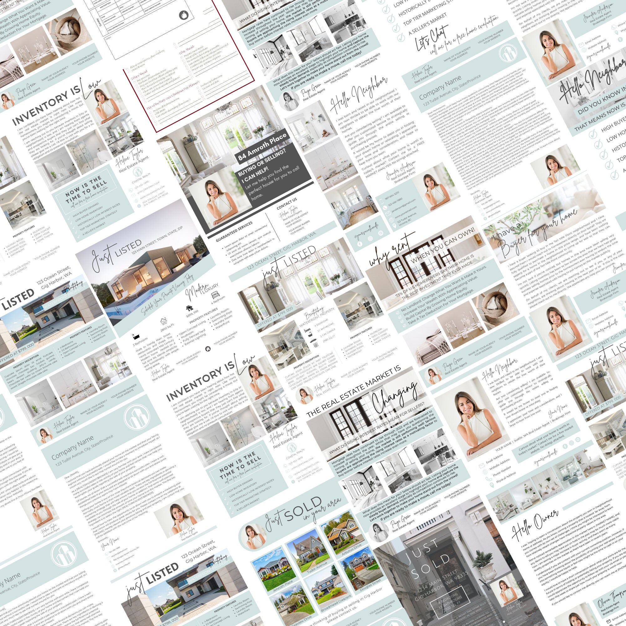 Real Estate Letter Bundle, Real Estate Farming Letter, Realtor ...