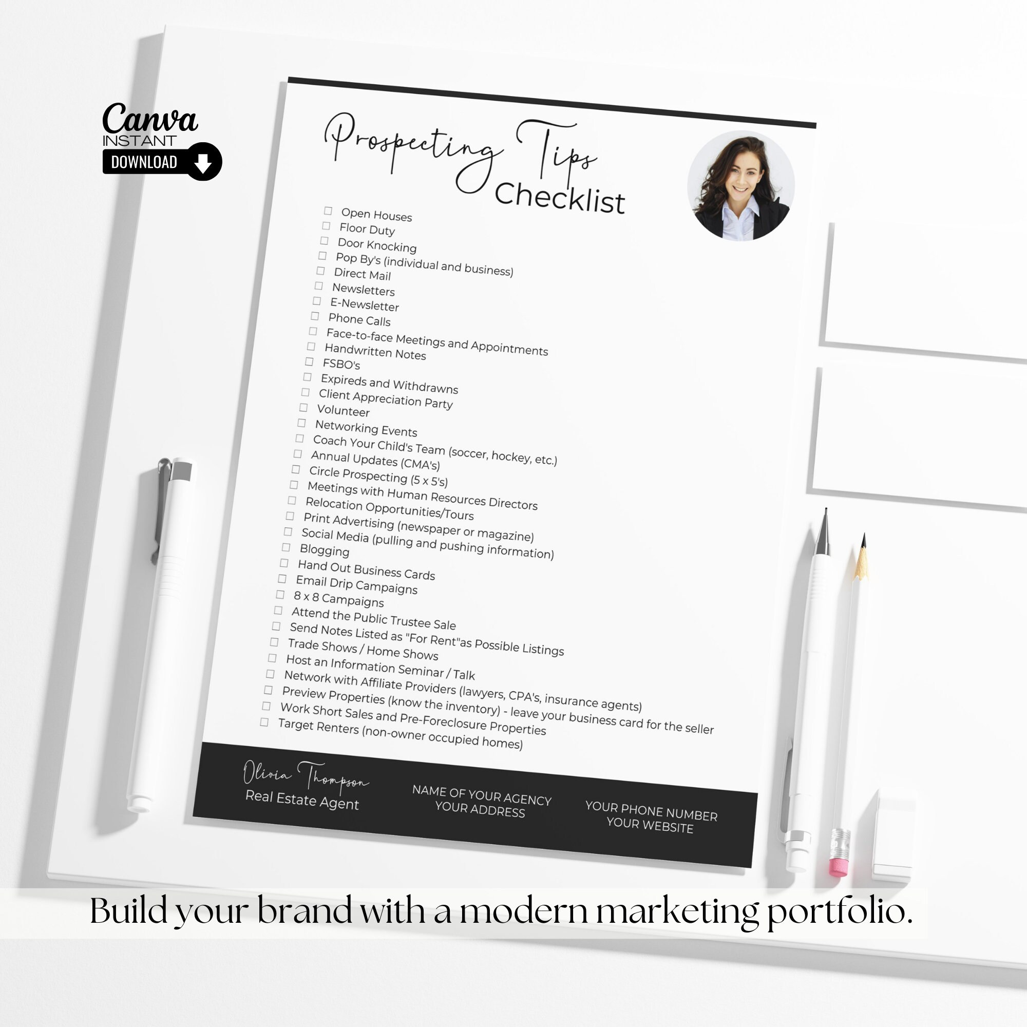 Real Estate Agent Prospecting Checklist, Realtor Prospecting Checklist ...
