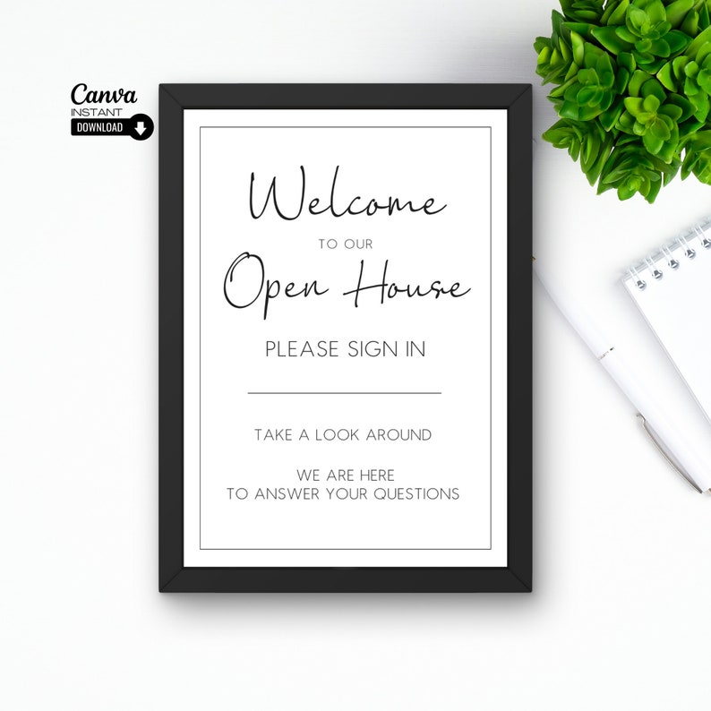 Editable Open House Sign in Sheet, Realtor Open House Form, Real Estate ...