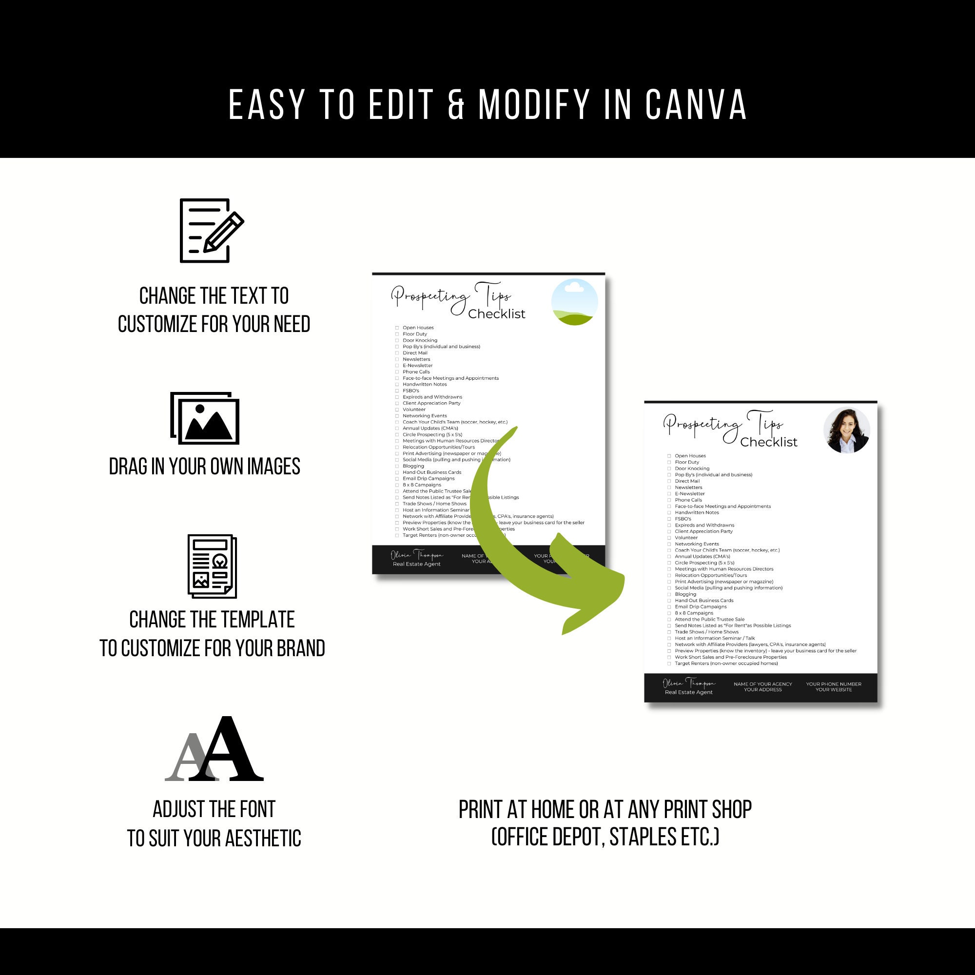 Real Estate Agent Prospecting Checklist, Realtor Prospecting Checklist ...