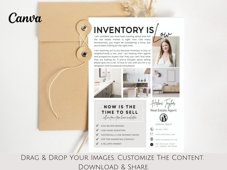 Real Estate Low Inventory Flyer Low Inventory Neighbor - Etsy