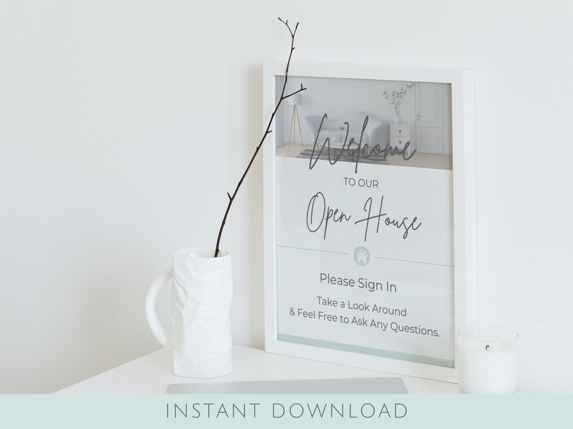 Editable Open House Sign in Sheet Realtor Open House Form - Etsy