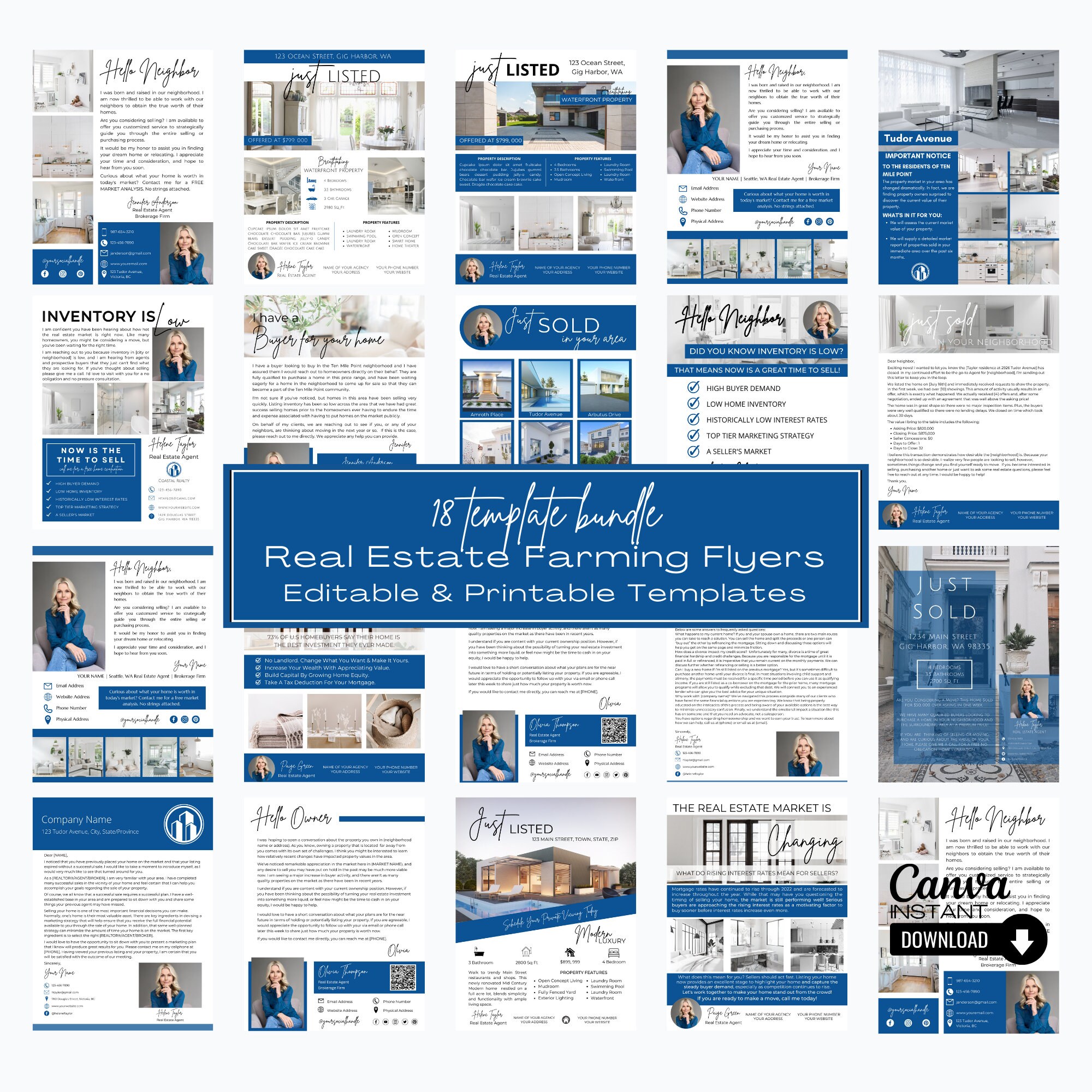 Real Estate Letter Bundle, Real Estate Farming Letter, Realtor ...