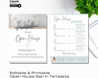 Editable Open House Feedback Form Printable QR Code Sign In - Etsy