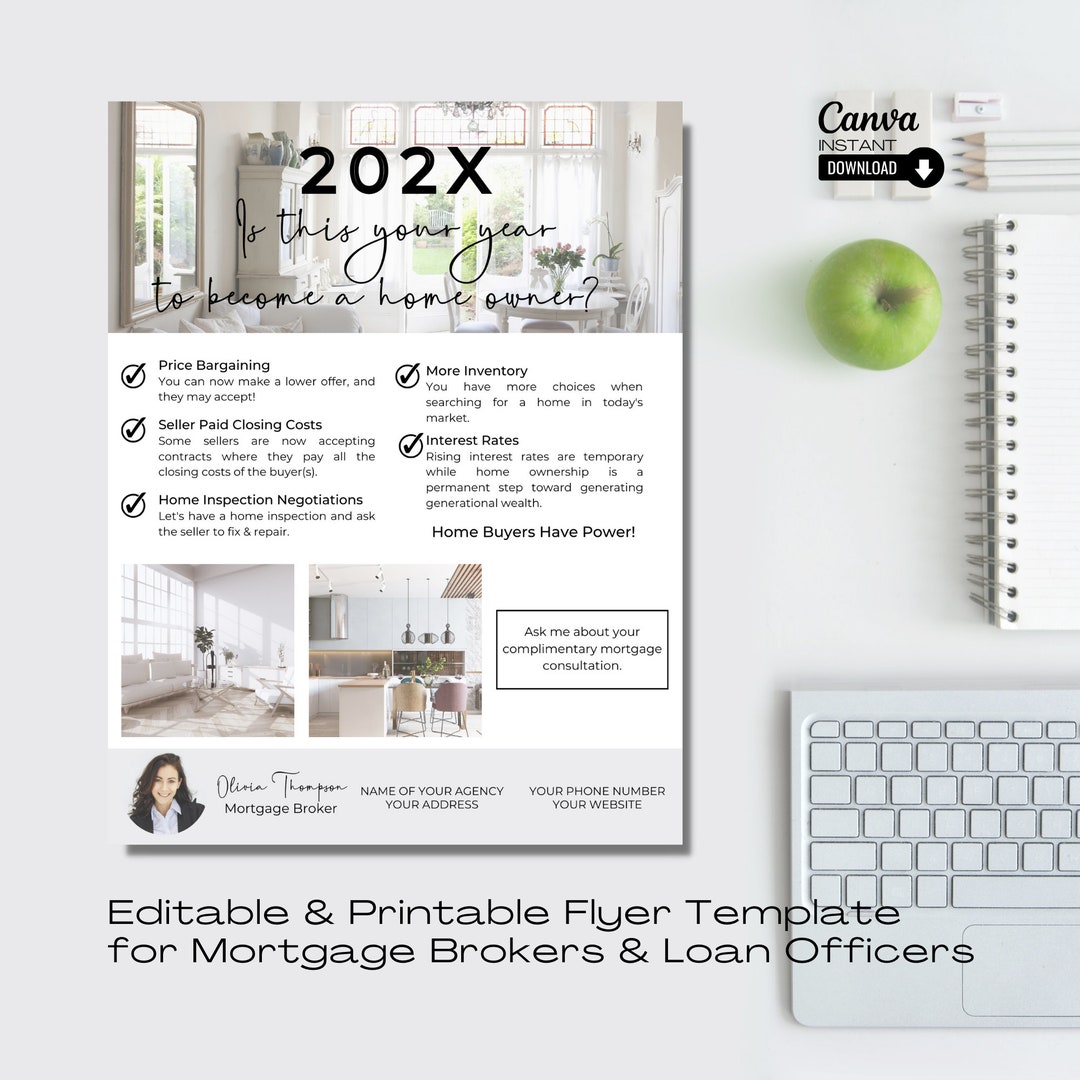 Mortgage Broker Flyer, Editable Loan Officer Flyer, Mortgage Marketing ...