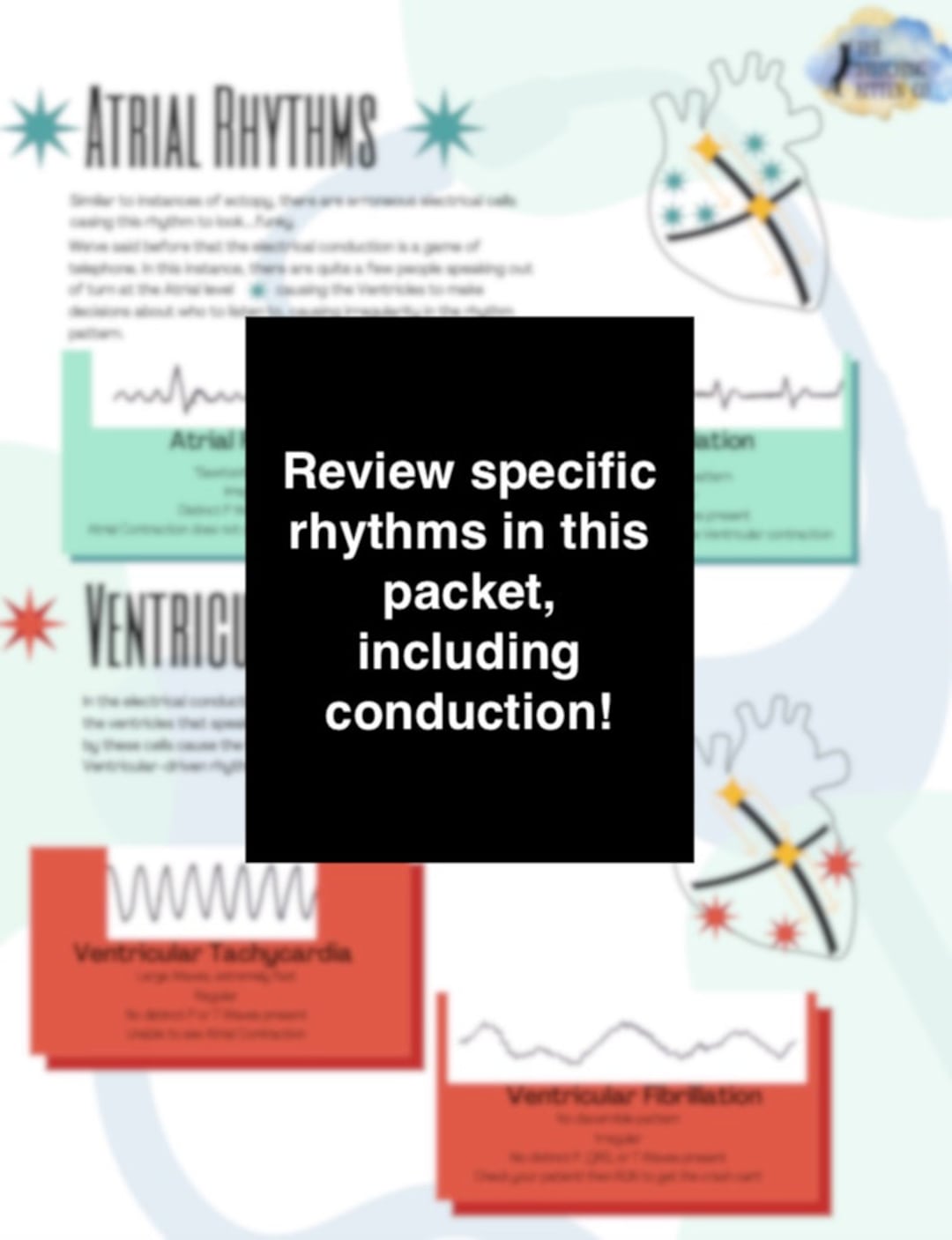 Basic Rhythm Review - A Nursing Study Guide - Etsy